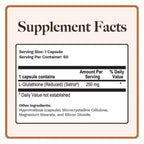 250 mg Glutathione for immune support