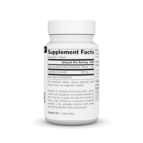 250 mg glutathione for immune support