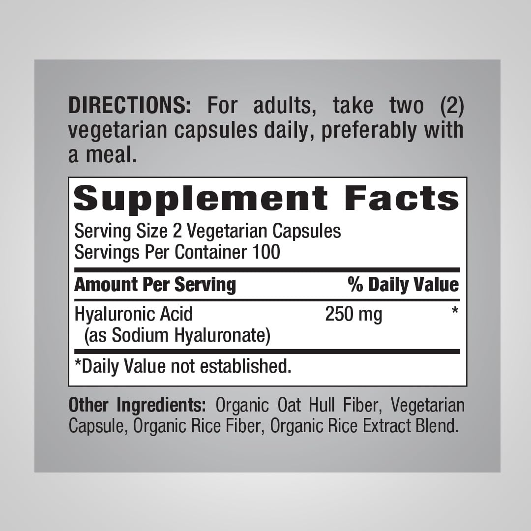 250 mg hyaluronic acid supplement