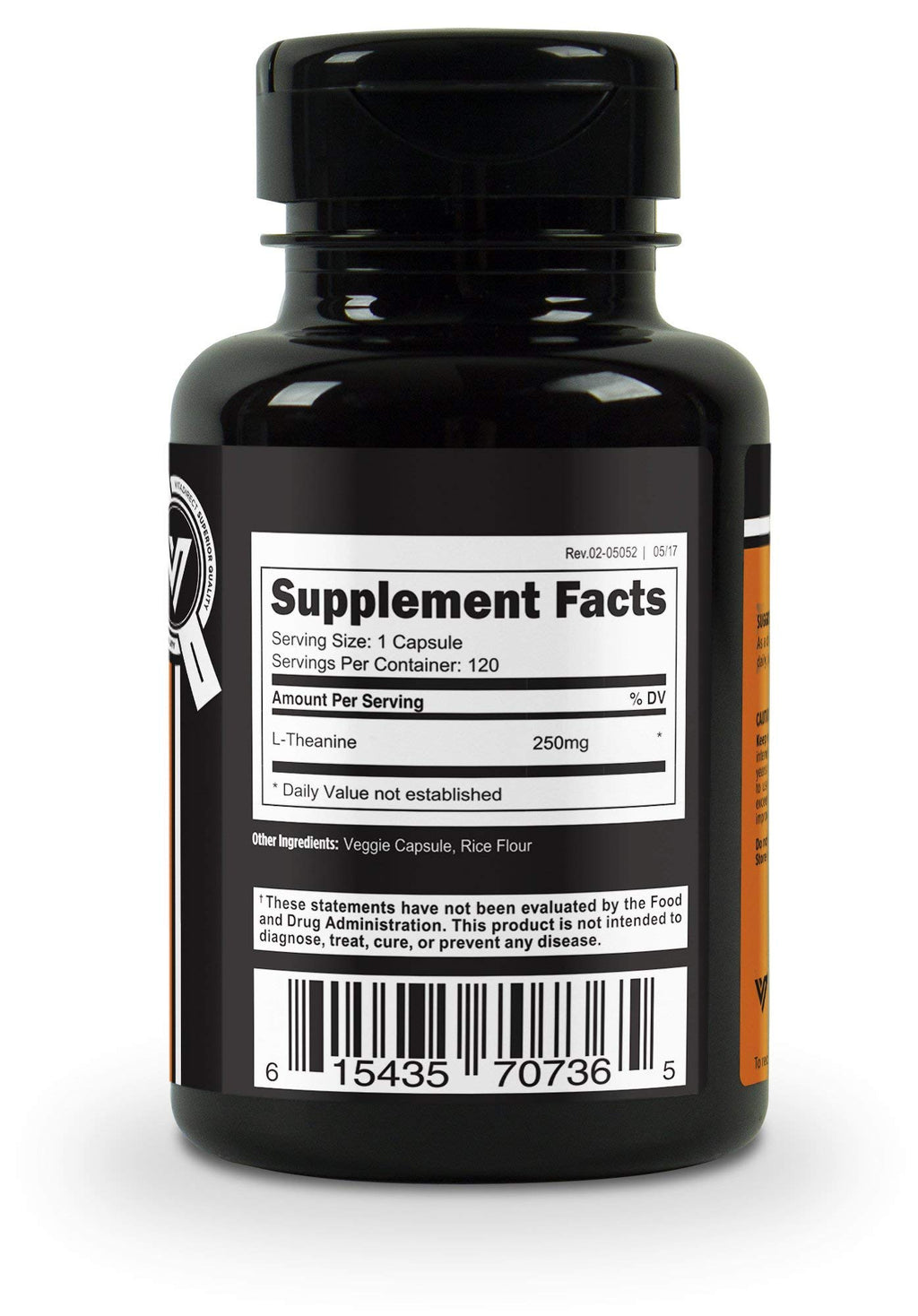 250 mg L-Theanine for mental clarity