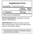 250 mg L-Theanine vegetable capsules