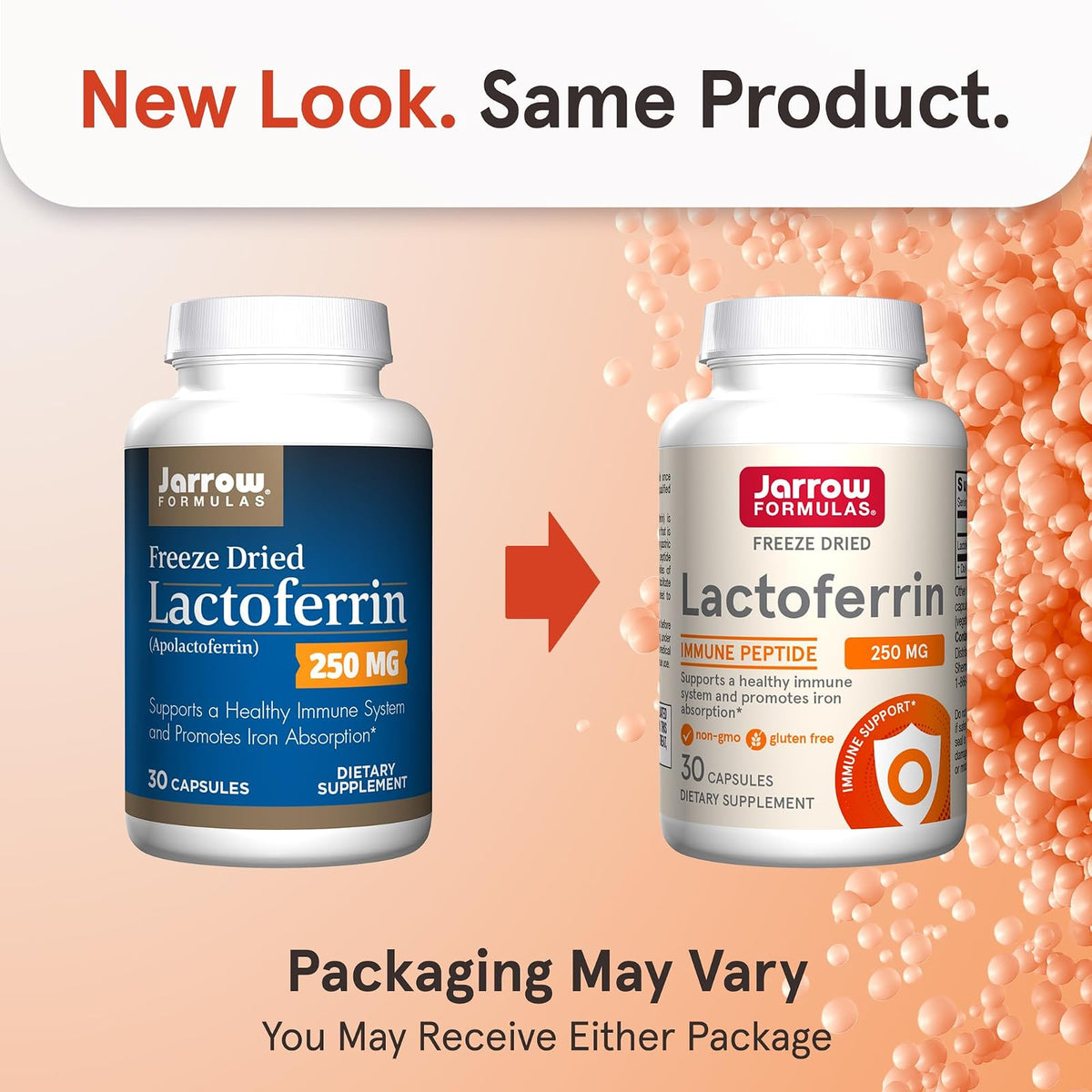 250 mg Lactoferrin capsules for health