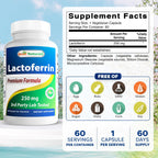 250 mg Lactoferrin for immune support
