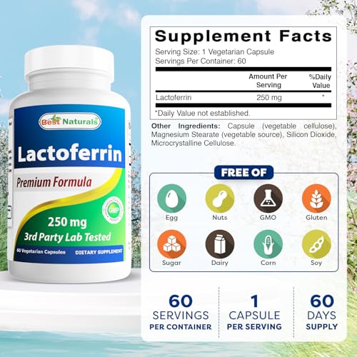 250 mg lactoferrin for vitality