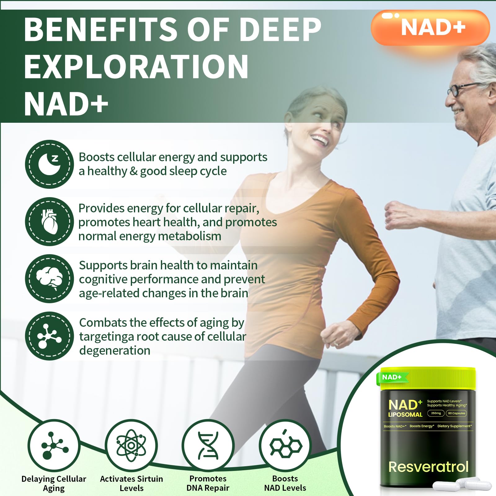 250 mg liposomal NAD capsules