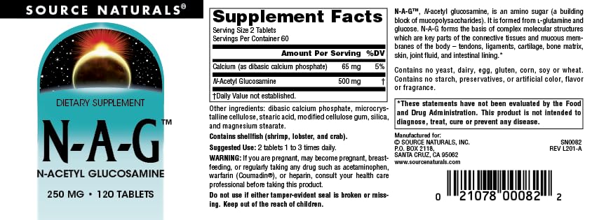 250 mg N-A-G multivitamin for everyday vitality