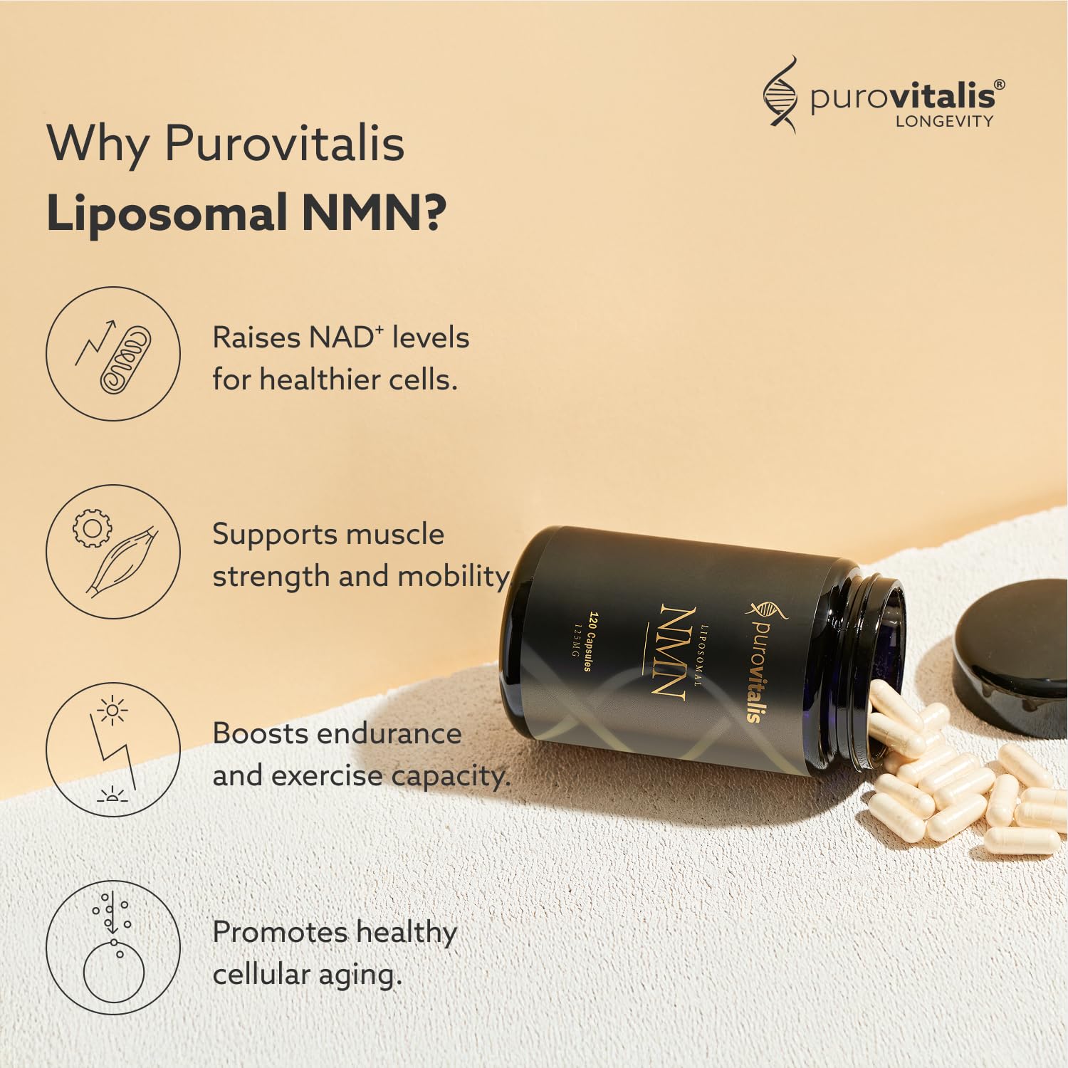 250 mg NMN for energy support