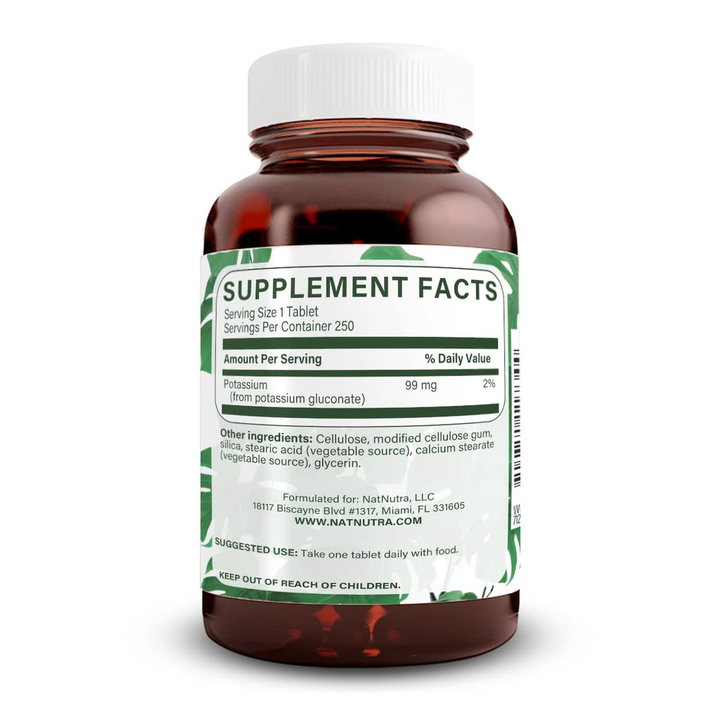 250 mg potassium tablets for health