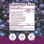250 mg Resveratrol antioxidant supplement benefits