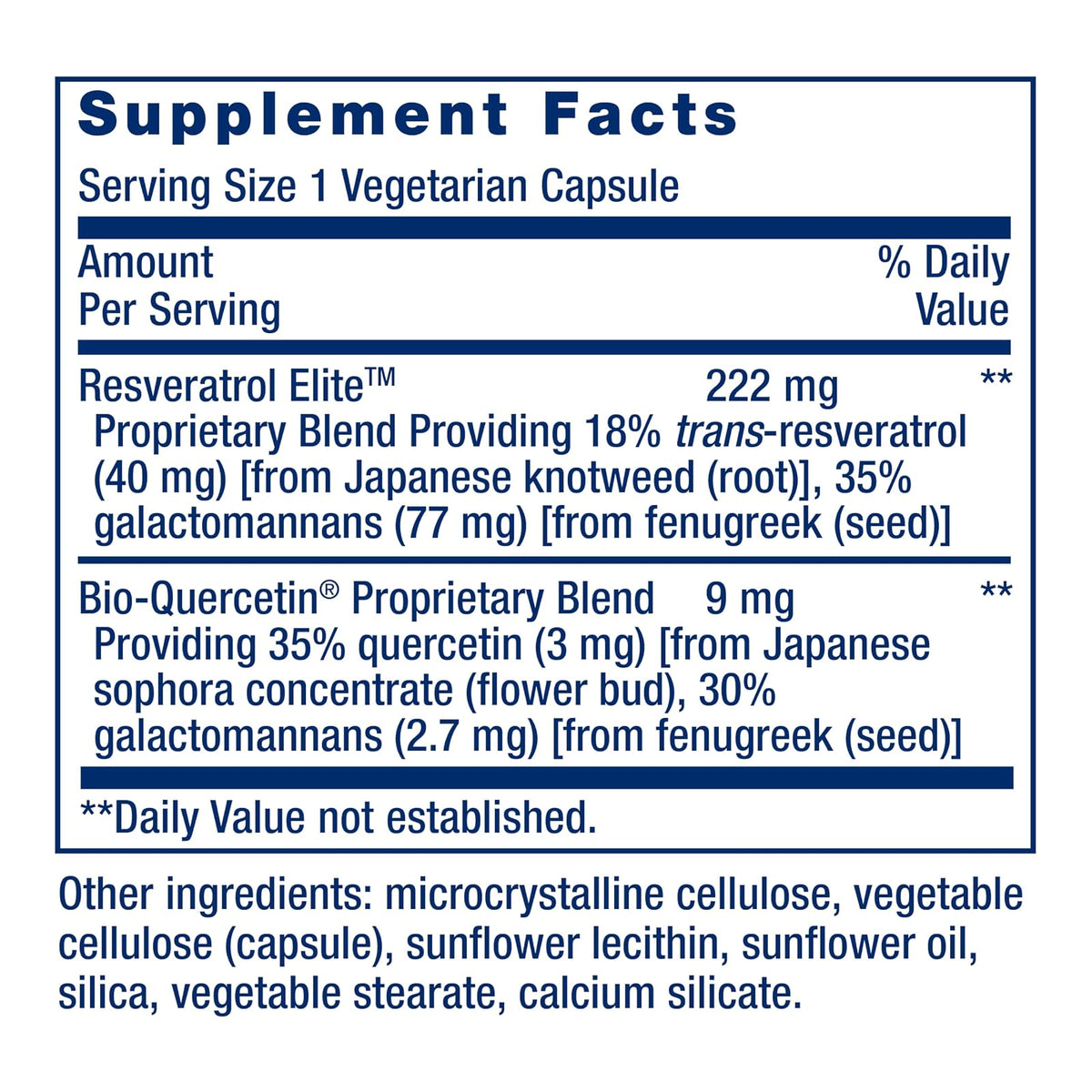 250 mg resveratrol for cellular support
