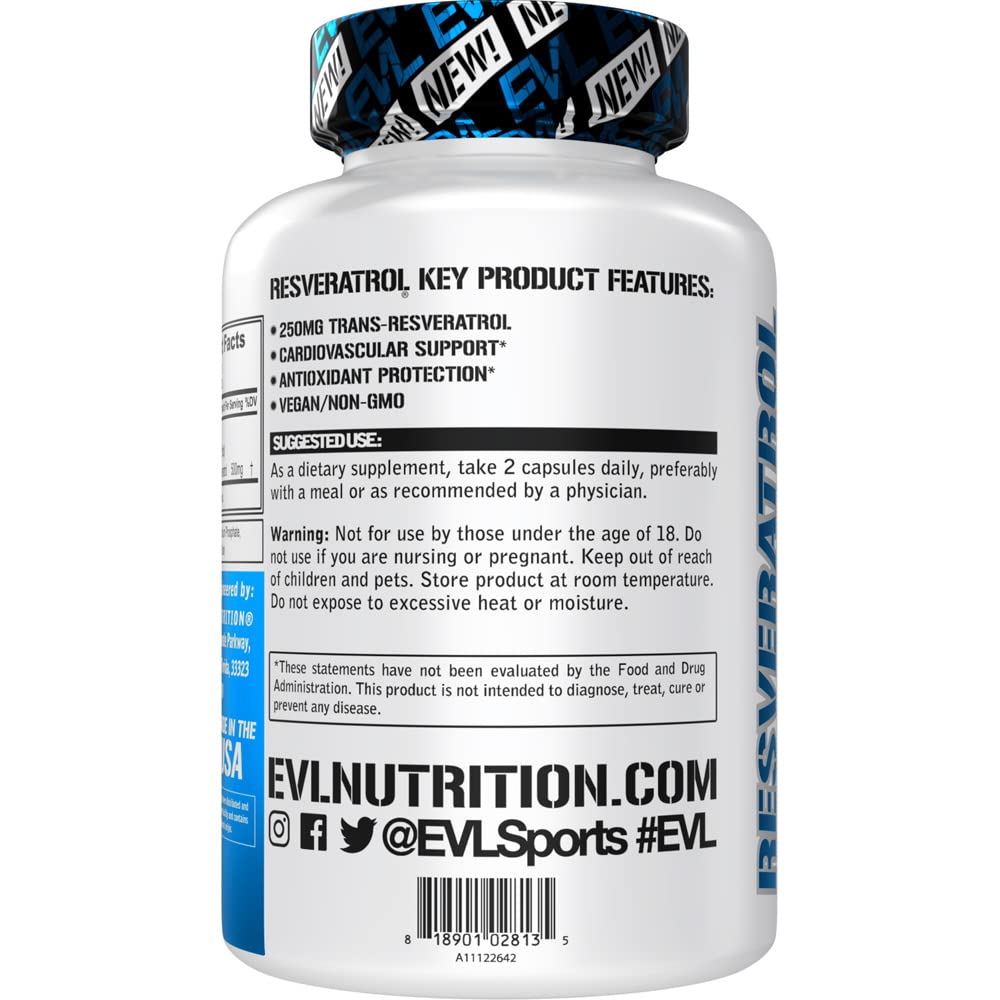 250 mg Resveratrol for heart health