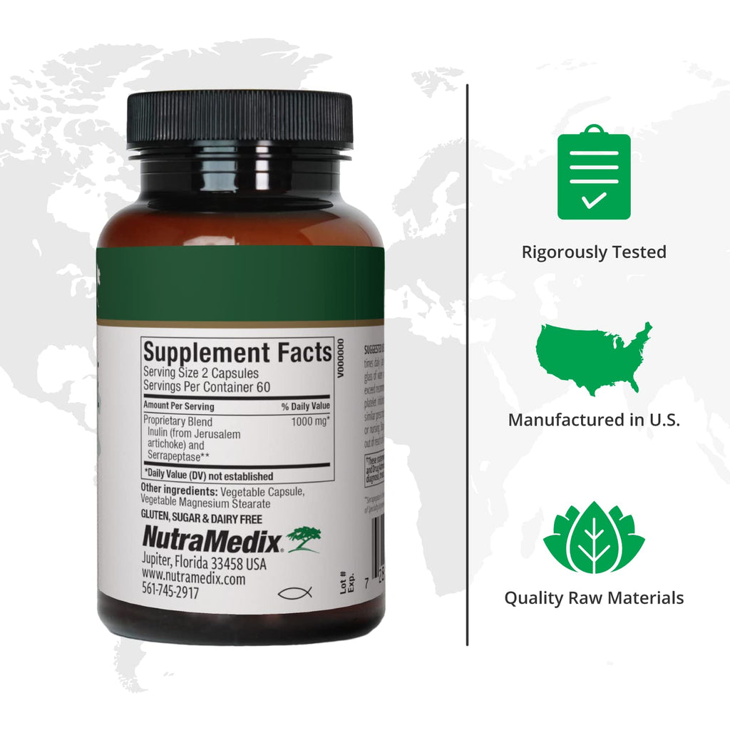250 mg Serrapeptase for inflammation relief