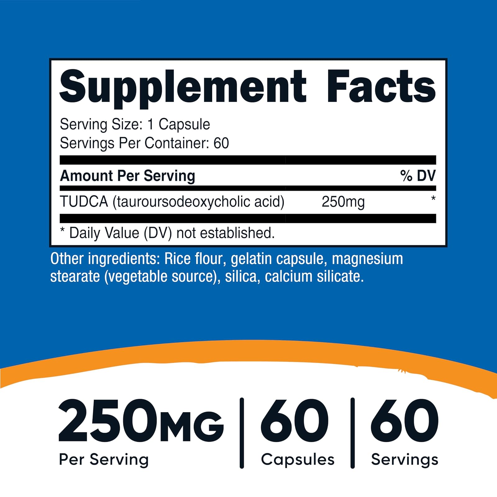 250 mg Tudca capsules for daily wellness