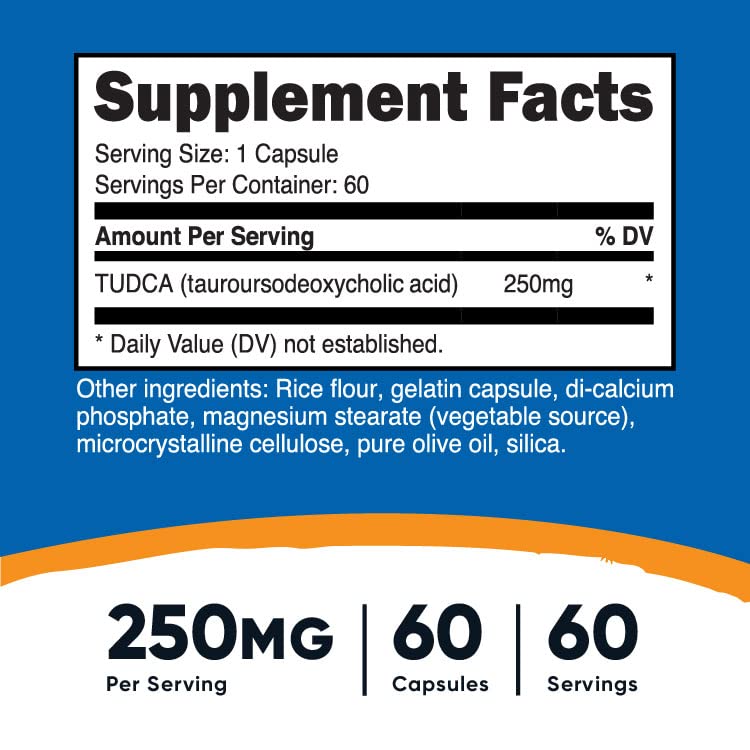 250 mg Tudca capsules for liver support