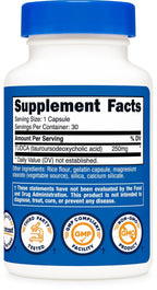 250 mg Tudca for optimal wellness