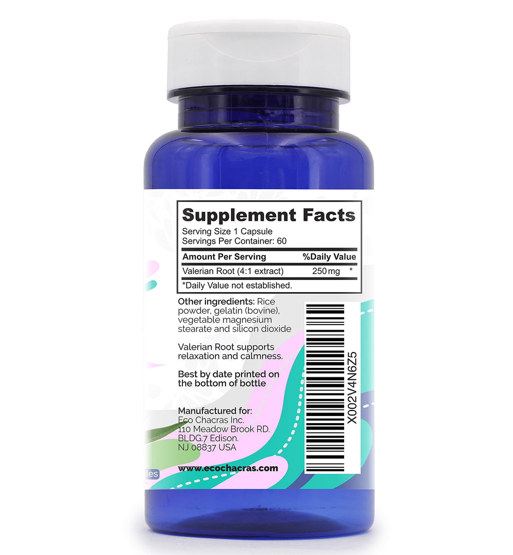 250 mg valerian capsules for stress relief