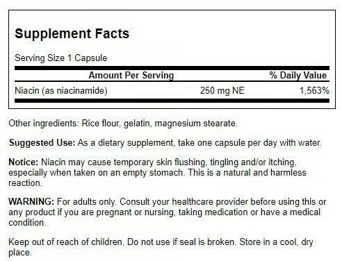 250 mg Vitamin B3 for skin health