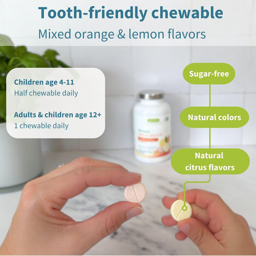 250 mg vitamin C chewable dosage