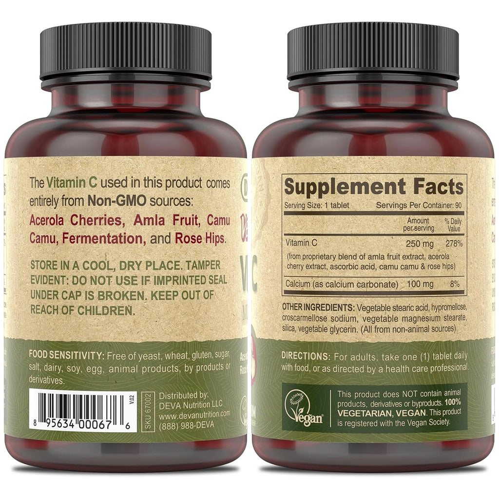250 mg Vitamin C for immunity