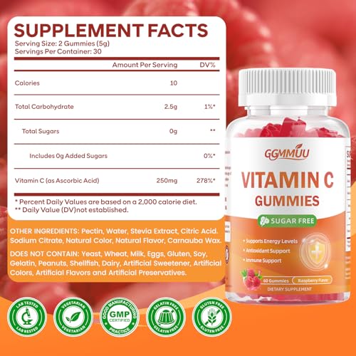 250 mg Vitamin C gummies for daily health
