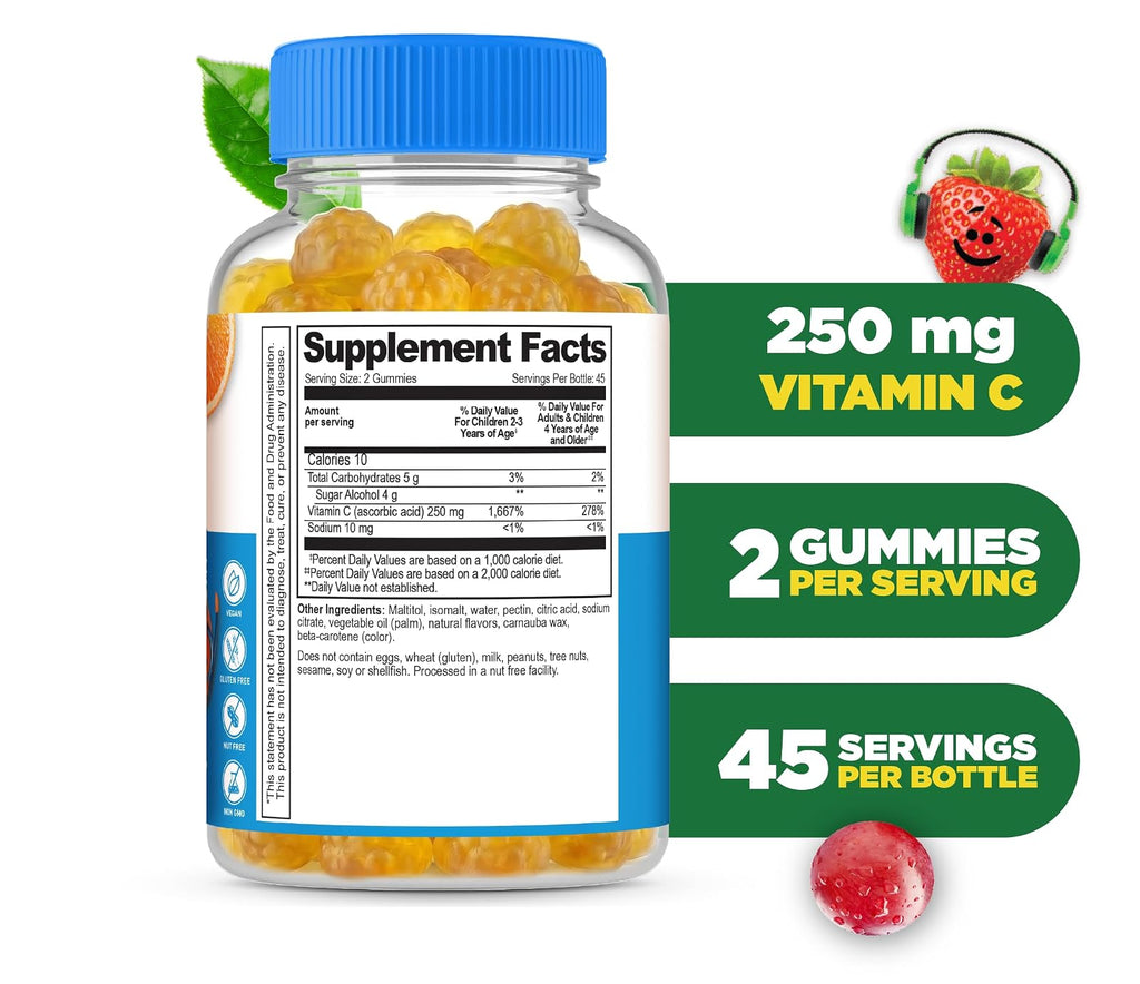 250 mg vitamin C gummies for immunity