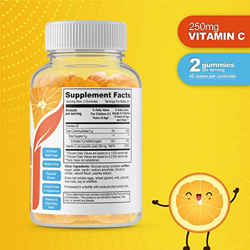 250 mg vitamin C jellies for children