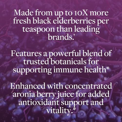 250 ml black elderberry syrup bottle