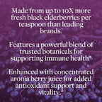250 ml black elderberry syrup bottle