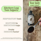250 mL elderberry syrup bottle
