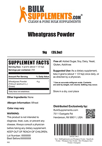 250 servings wheatgrass health boost