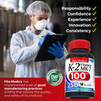 250 softgels for daily Vitamin K intake