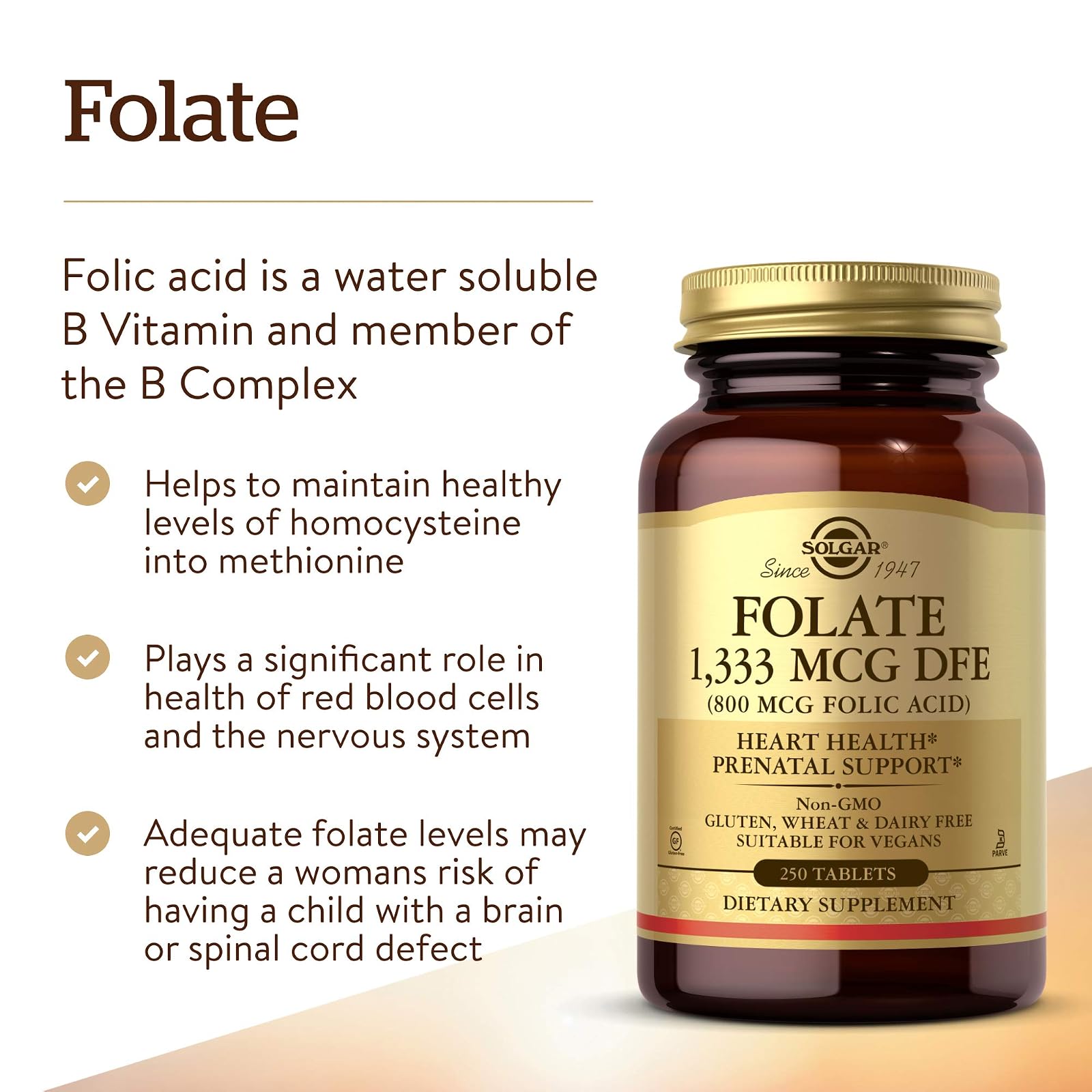 250 tablets of folic acid
