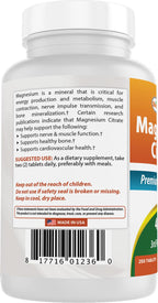 250 tablets of magnesium citrate