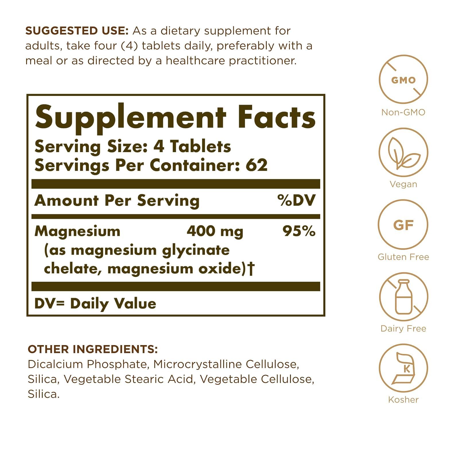 250 tablets of magnesium for muscle health