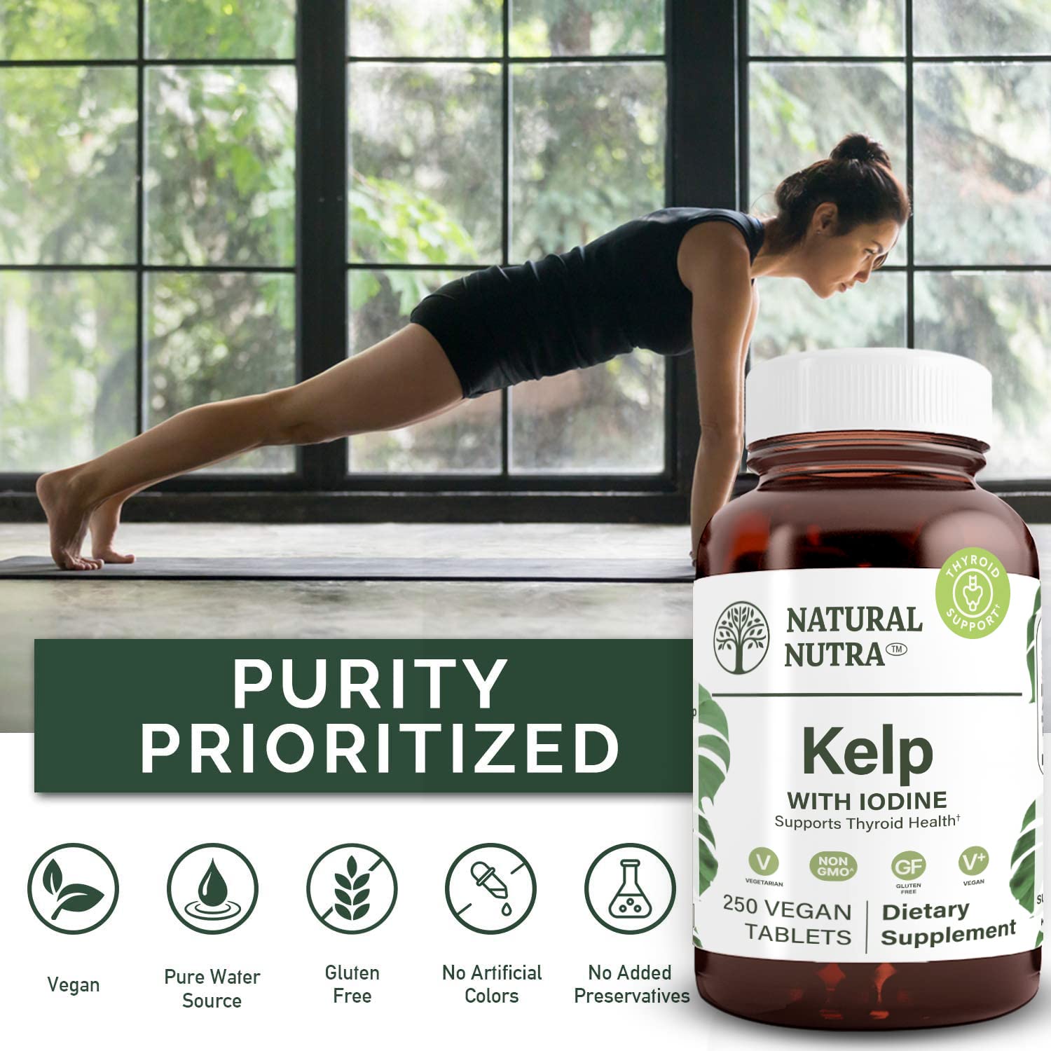 250 tablets of natural iodine source