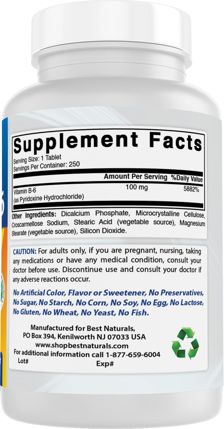 250 tablets of Vitamin B6