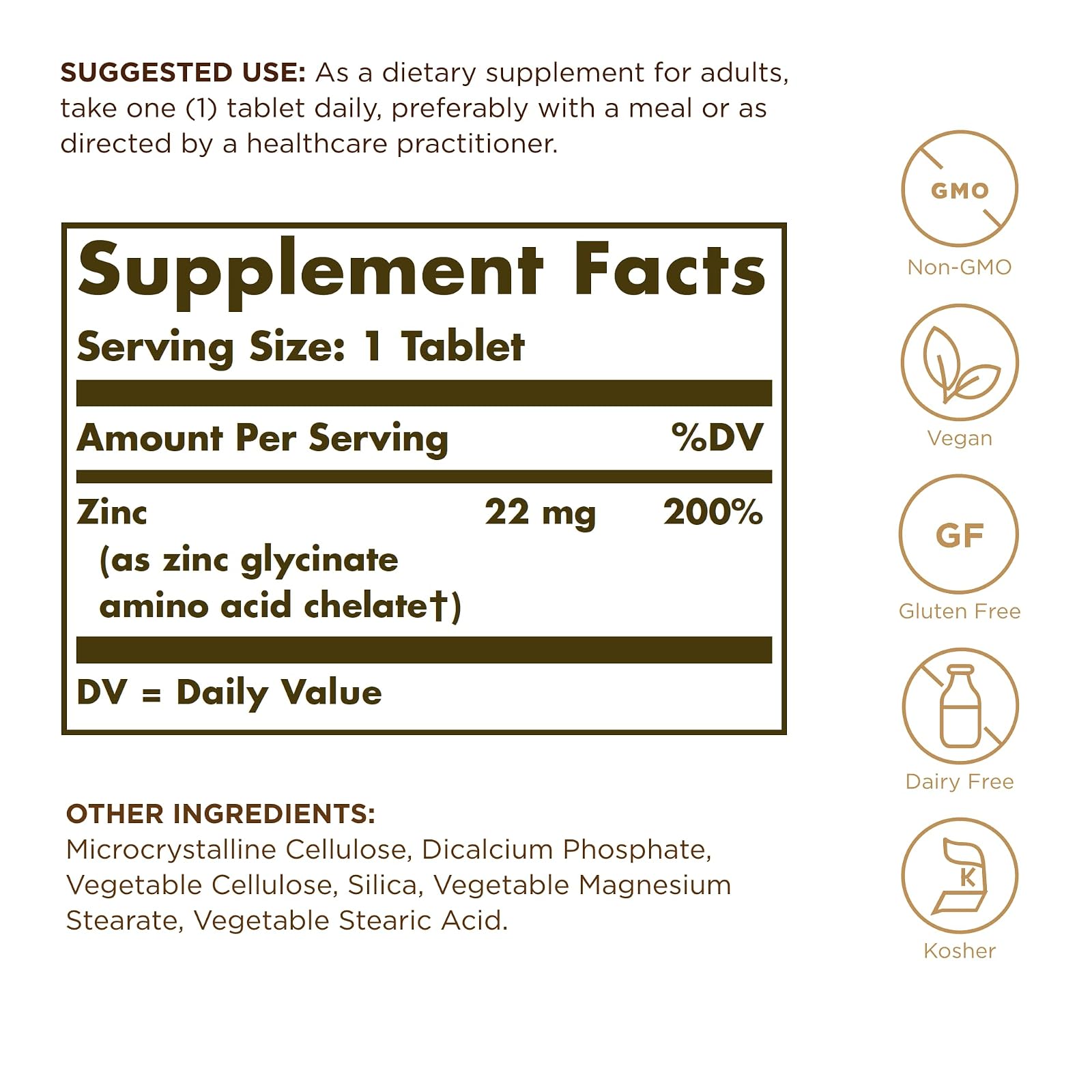 250 tablets of zinc for immunity