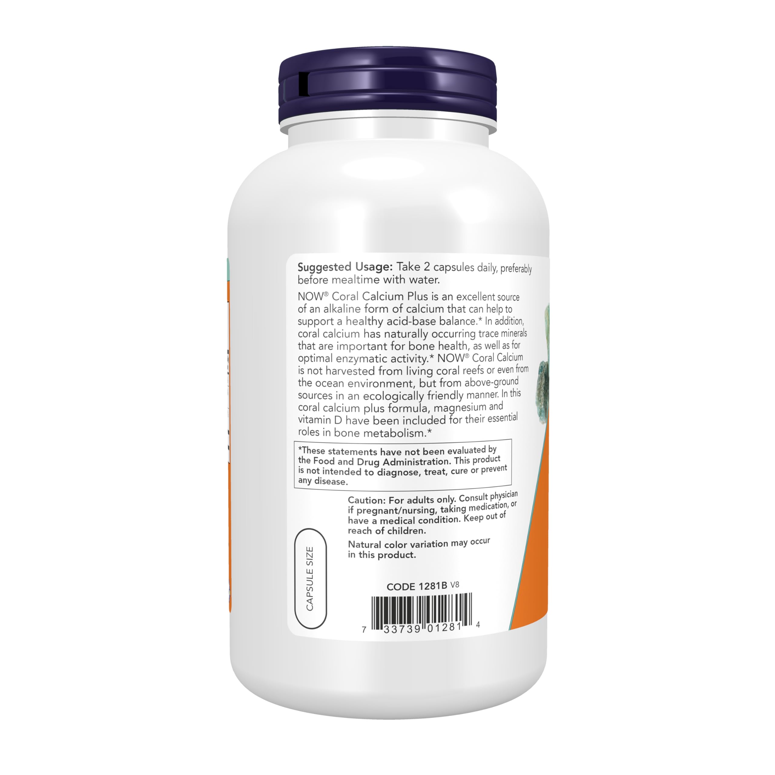 250 veg capsules of calcium
