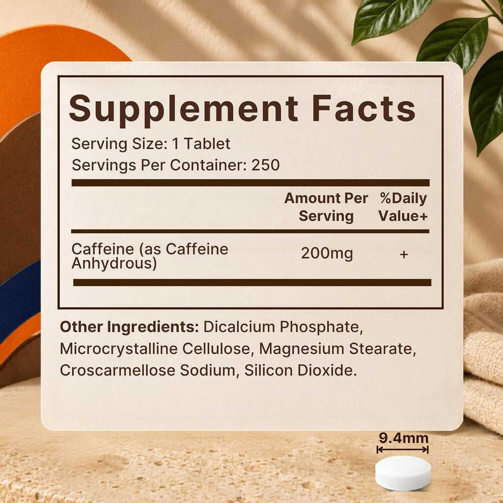 250 vegetarian caffeine endurance tablets