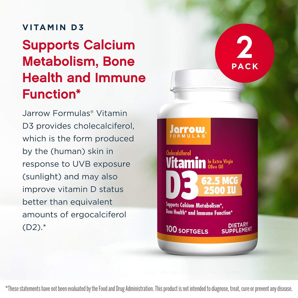 2500 IU Vitamin D3 for immunity