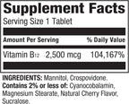 2500 mcg Vitamin B12 for vitality