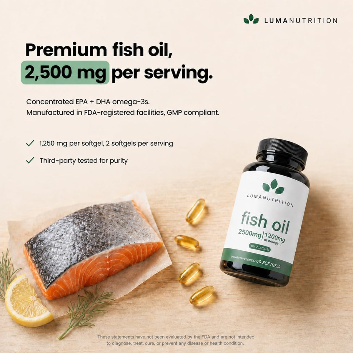 2500 mg fish oil for wellness