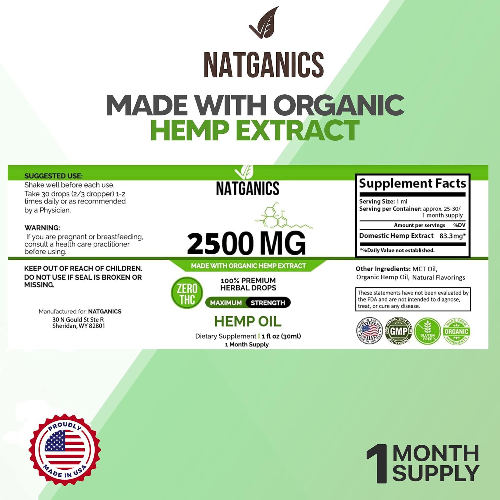 2500 mg hemp oil benefits