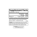 25000 IU vitamin A for vision