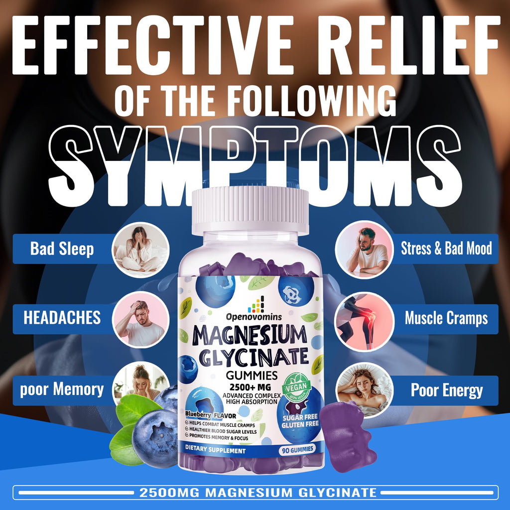 2500mg magnesium gummies for stress relief