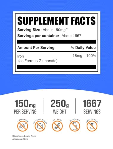 250g ferrous gluconate for vitality