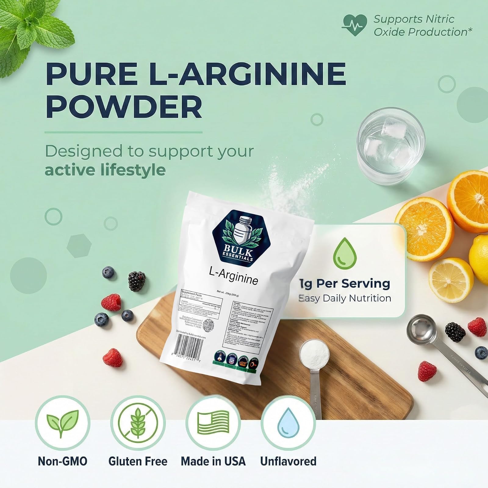 250g L-Arginine for improved performance
