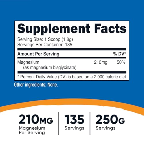 250g magnesium powder for daily wellness