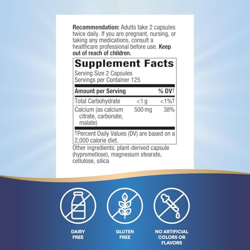 250mg calcium malate for daily use