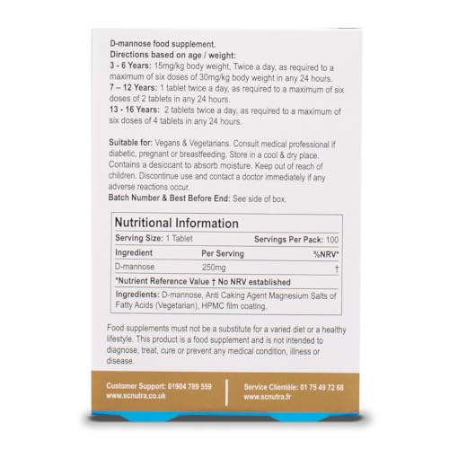 250mg D-Mannose for kids